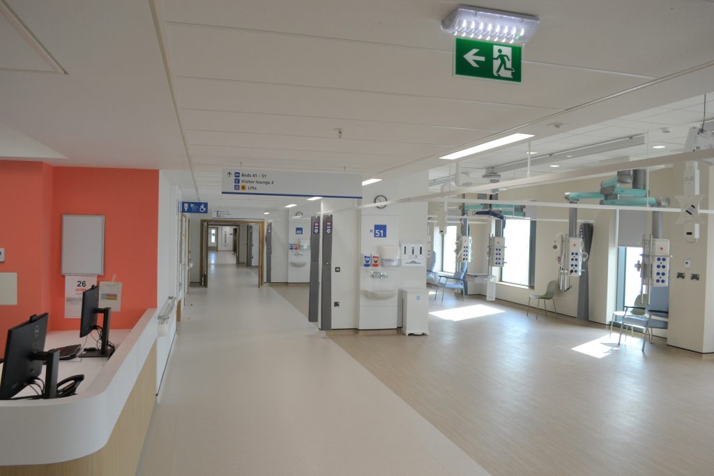 First patients are treated in the Louisa Martindale Building ...