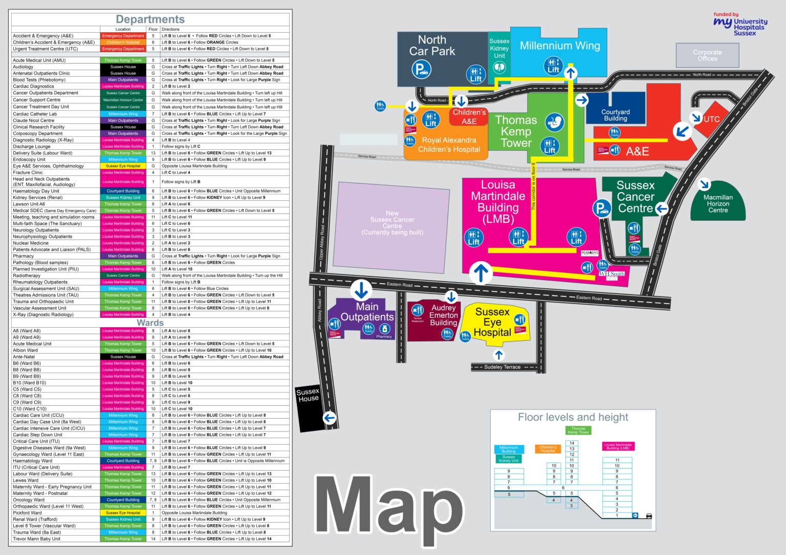 Maps of Royal Sussex County - University Hospitals Sussex NHS ...