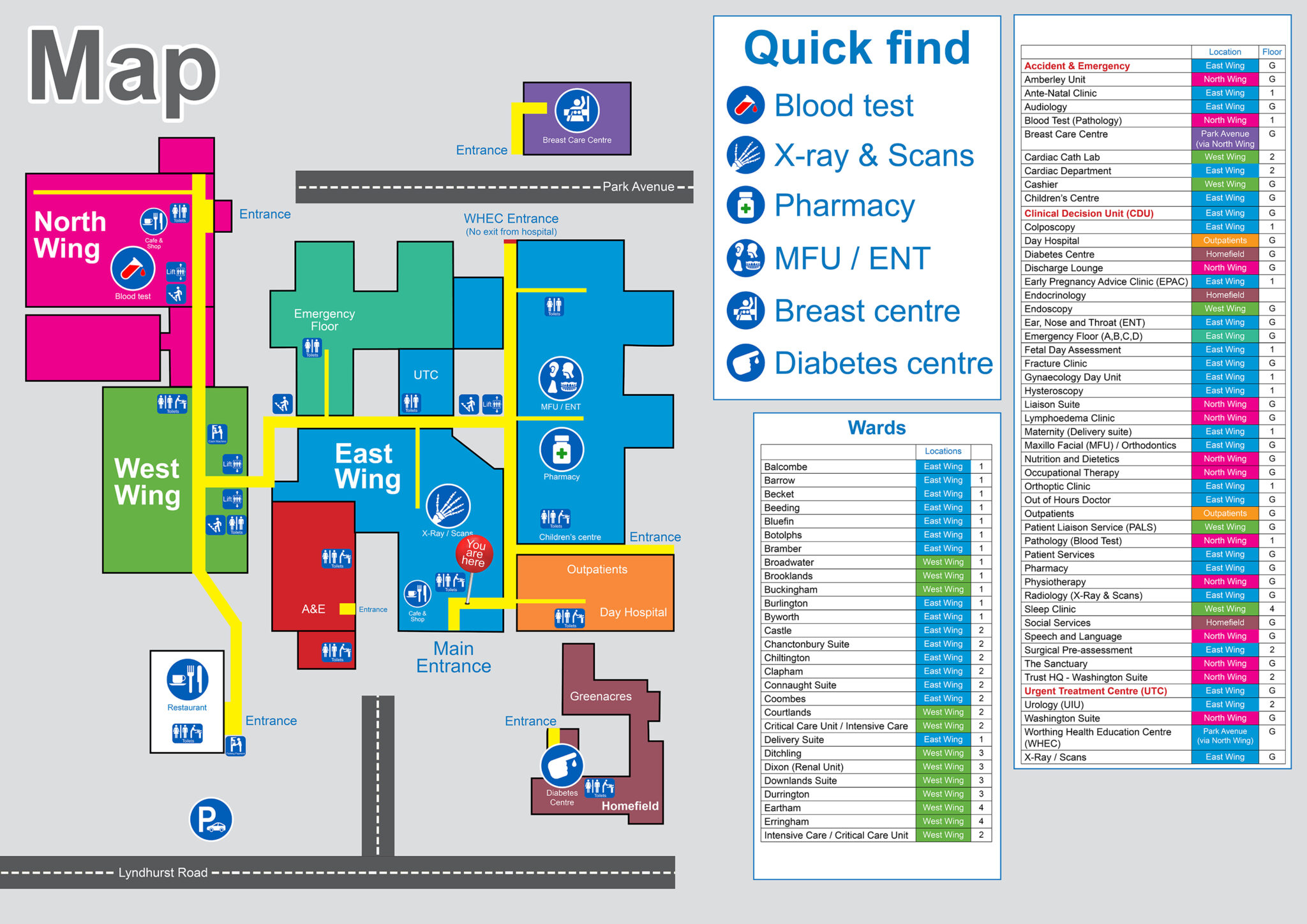 Maps of Worthing - University Hospitals Sussex NHS Foundation Trust