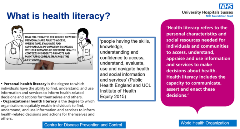 Learn how to help patients at our health literacy skills sessions ...