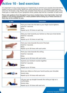 Active 10 - bed and sitting exercises - University Hospitals Sussex NHS ...